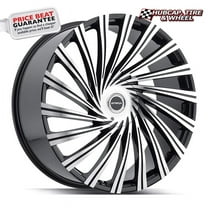Strada Tornado 24X10 Gloss Black Machined Custom Wheel- 5x115 Bolt ...