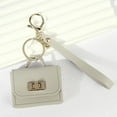 Mini Change Pouch Coin Purse Keychain Miniature PU Leather Handbag Key ...