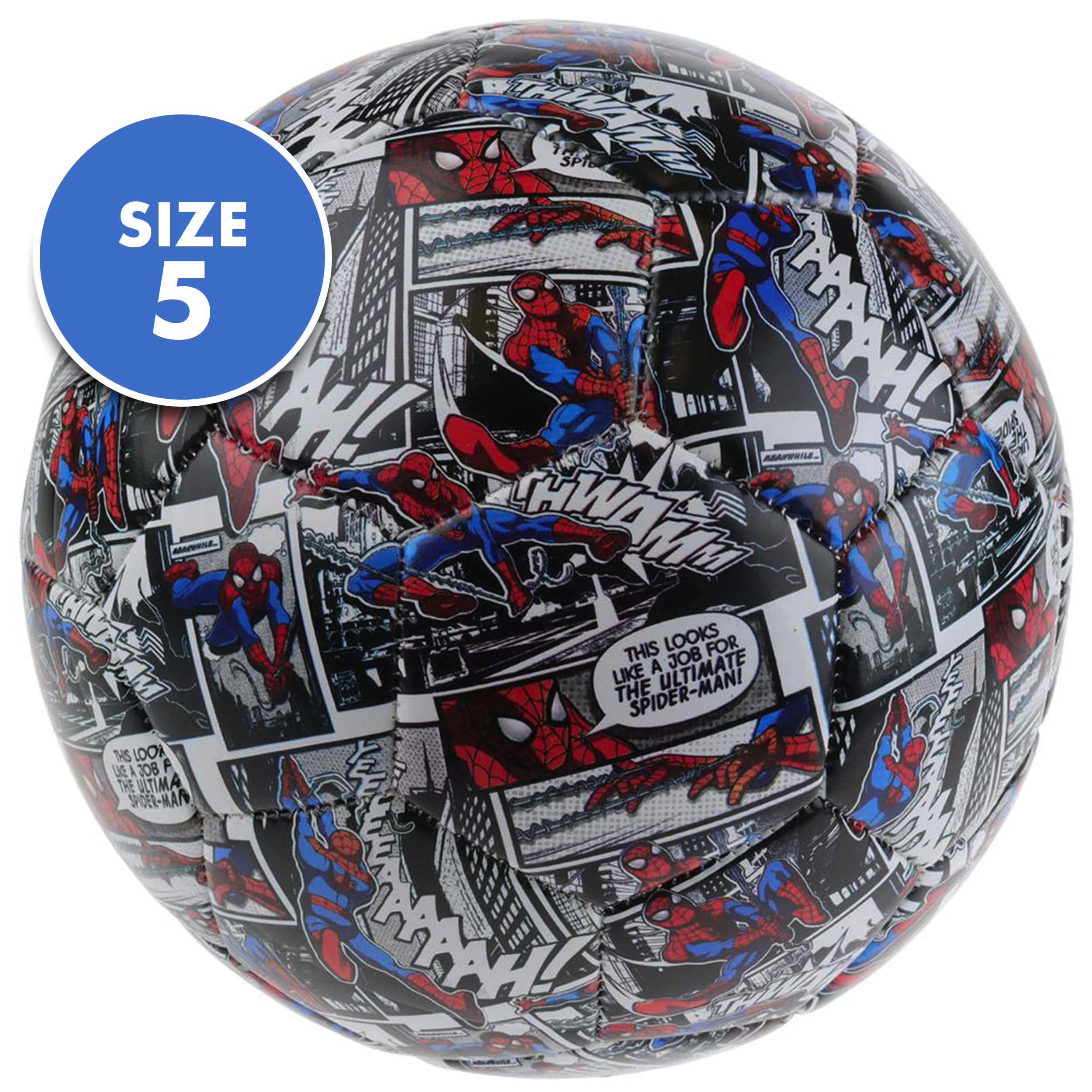 Marvel Spider-Man Comic Soccer Ball, Size 5 - Walmart.com
