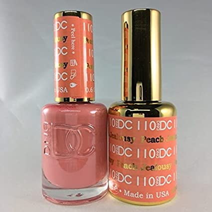 DND - DC Duo Soak off Gel & Matching nail polish - PEACH JEALOUSY # ...