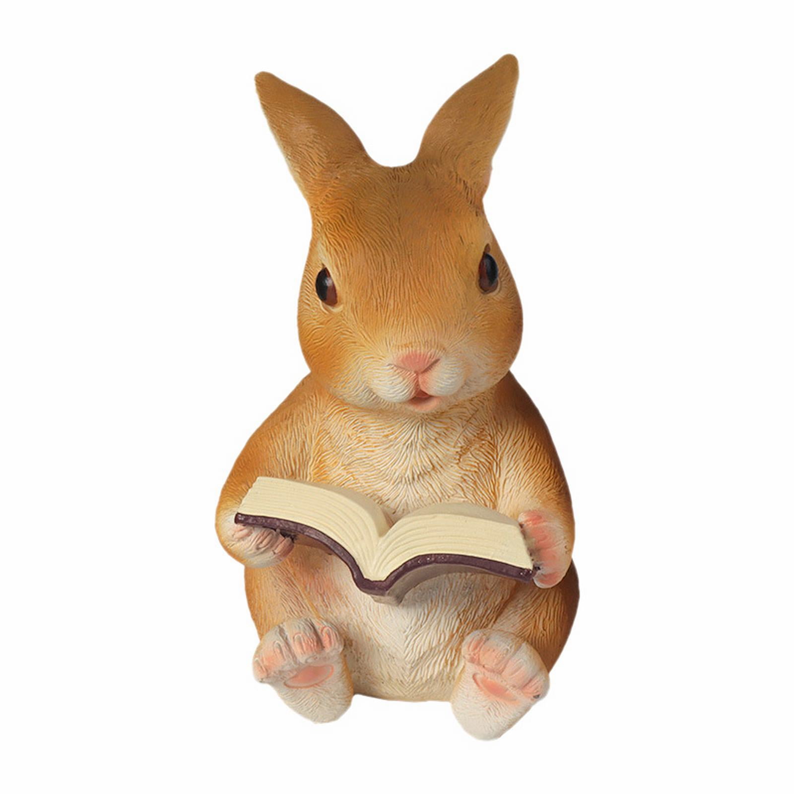 Njspdjh Desk Decor Easter Decorations Gardening Animal Rabbit Sculpture ...