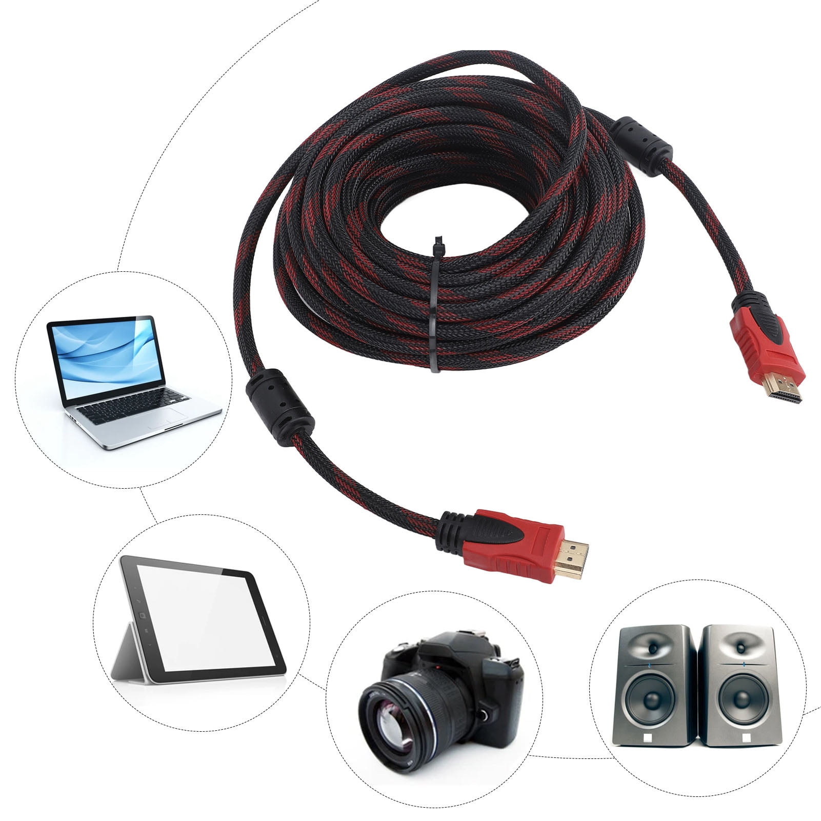 Cable De Interfaz Multimedia HD, Cable De Vídeo Con Sonido HD 1080P ...