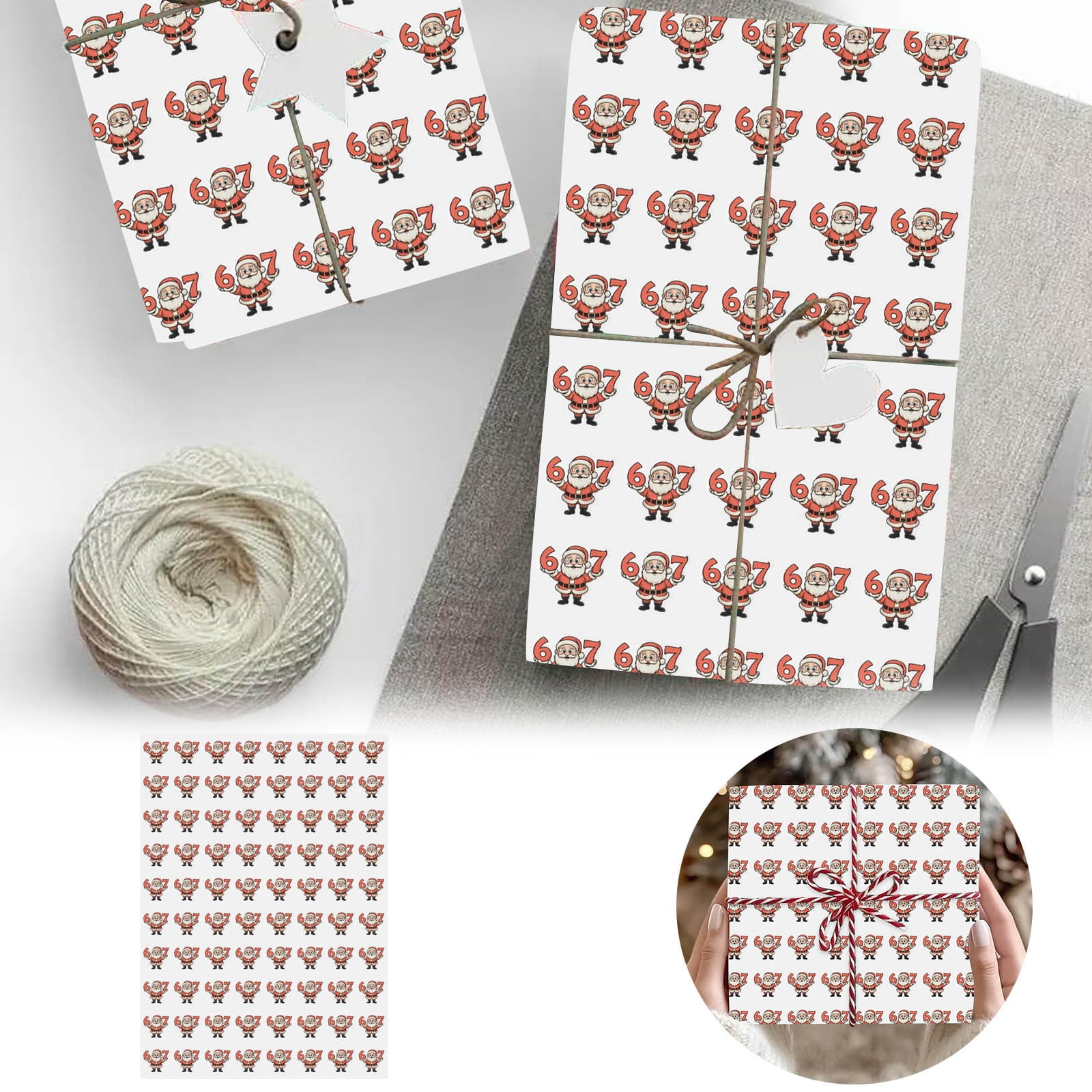 Click here for Vivavault 67 Sheets Christmas Wrapping Paper For F... prices