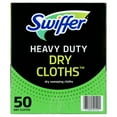 Swiffer Heavy Duty Dry Sweeping Cloths, 50 Count, Traps 2x More Dirt ...