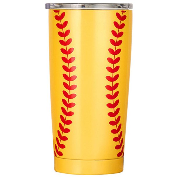TOWED22 Baseball Cup Sports Travel Cup Coffee Cup With Lid Stainless ...