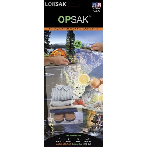 LOKSAK OPSAK Odor Proof Re-Sealable Storage Bags (2 Pack) - 12" x 20 ...