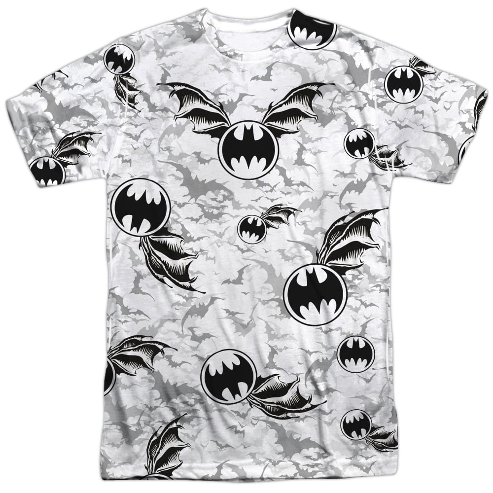 Batman Men's Bat Flight Sublimation T-shirt White - Walmart.com