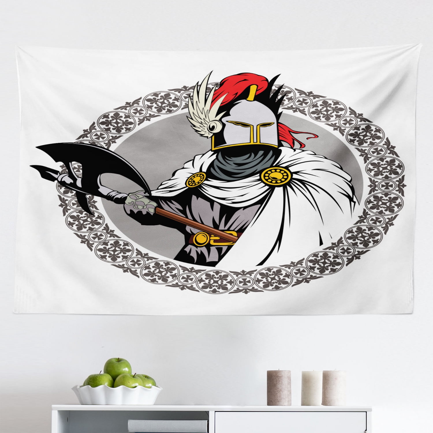 Medieval Tapestry, Middle Age Fighters Knights with Costume Renaissance ...