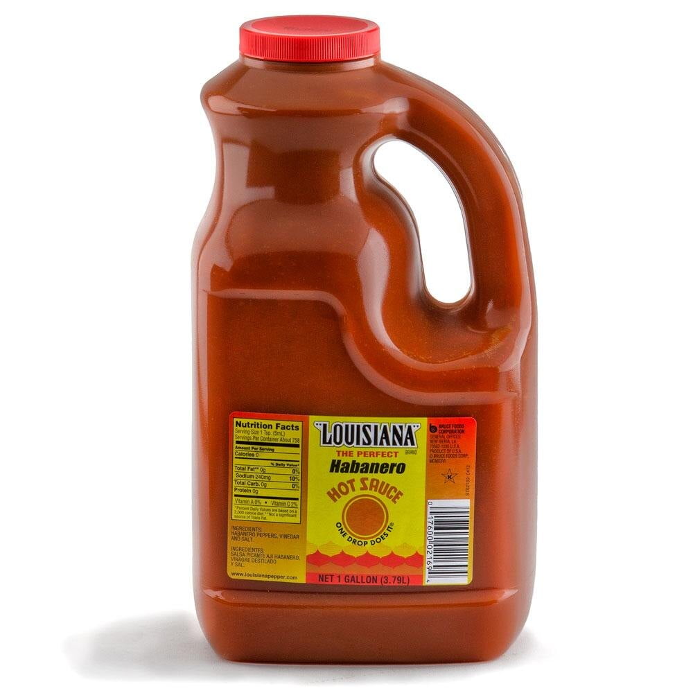 Click here for Louisiana Habanero Hot Sauce - 1 Gallon 1 Gal prices