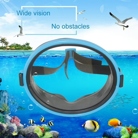 Single Lens Diving Goggles Underwater Waterproof Snorkeling Swimming ...