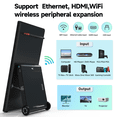 YCKJNB 43 inch Rechargeable Portable Outdoor Digital Signage Displays ...