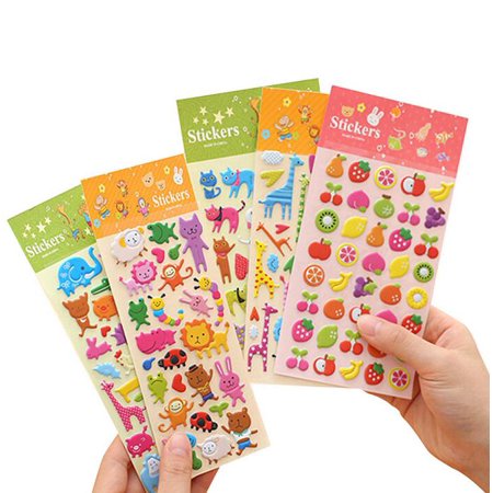 Onever 3D Sticker Puffy Sticker Children Sticker Sheet | Walmart Canada