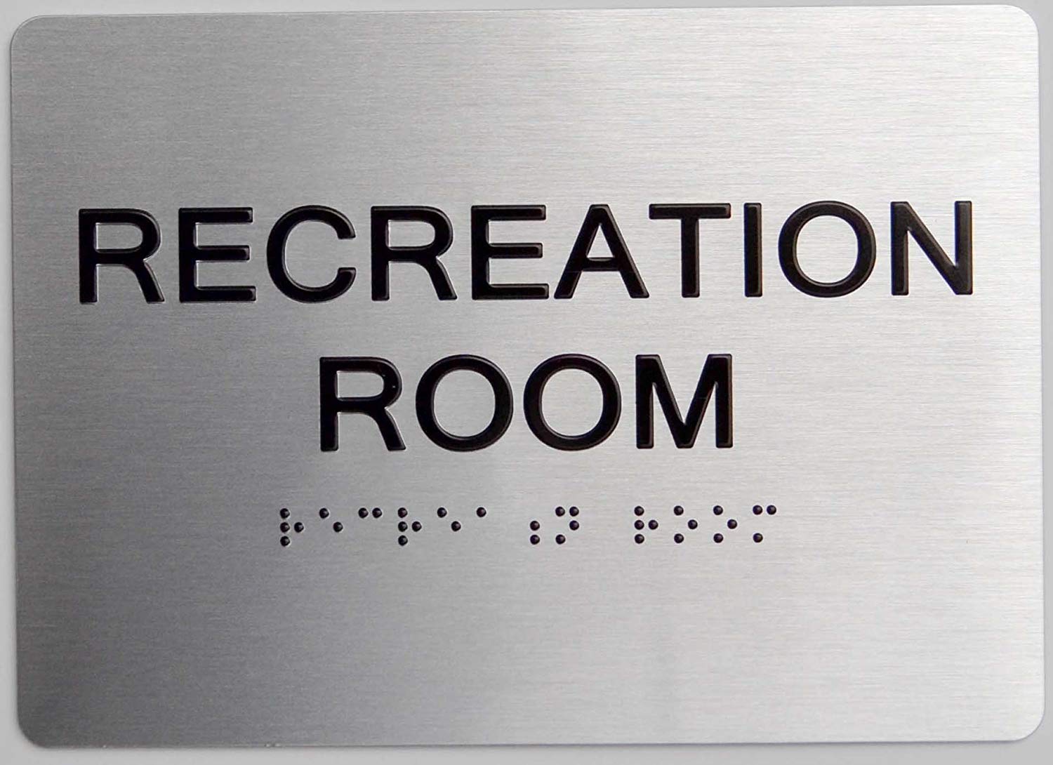 Recreation Room Sign -(Aluminum, Brush Silver, Size 5X7) The Sensation ...