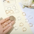 16Pcs 2 Colors 201 Stainless Steel Huggie Hoop Earrings Findings with ...