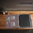 Rotating iPad Case with 3-Ring Binder Holes fit for A4-Size Binder, 360 ...