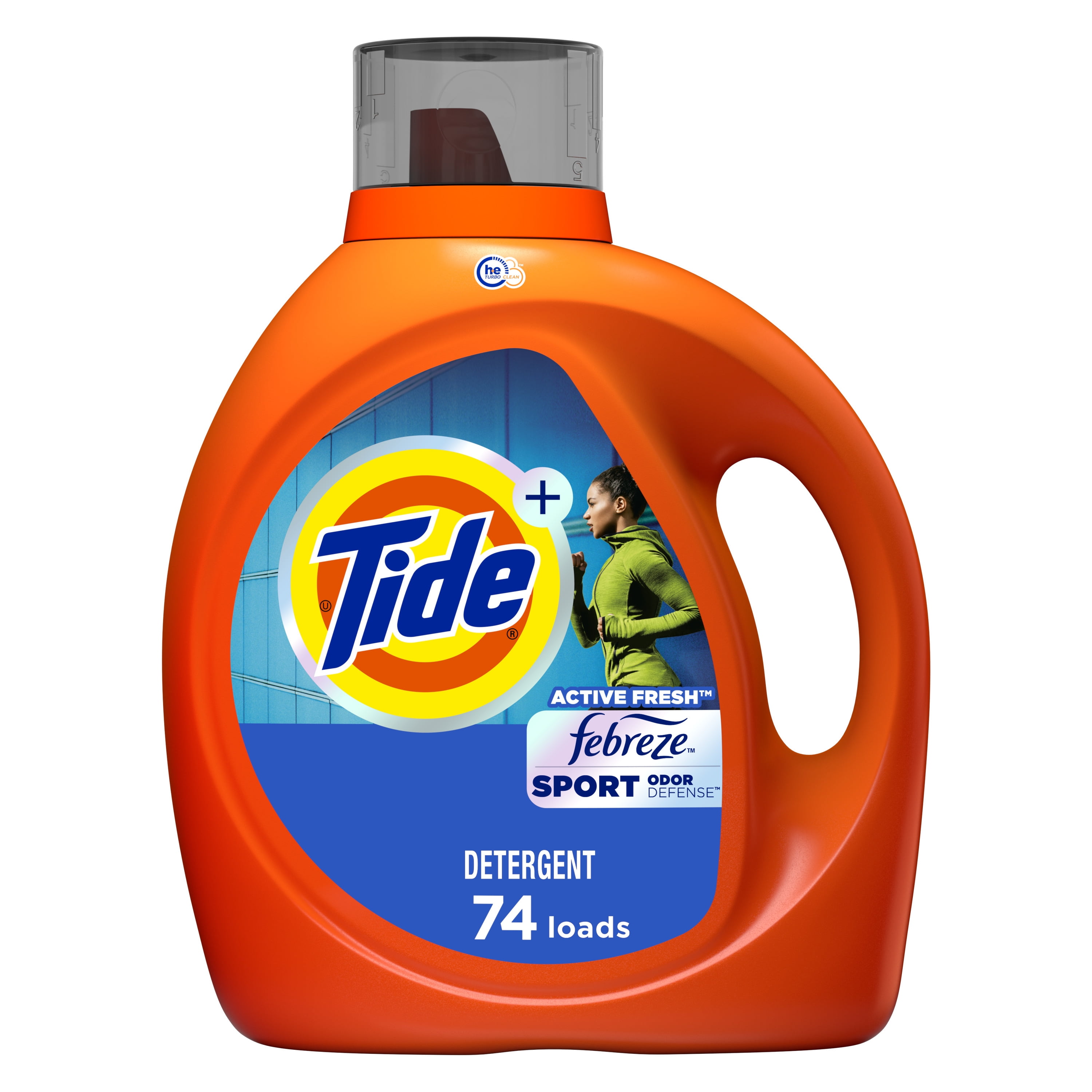 Tide Plus Febreze Sport Odor Defense Liquid Laundry Detergent, 115 fl ...