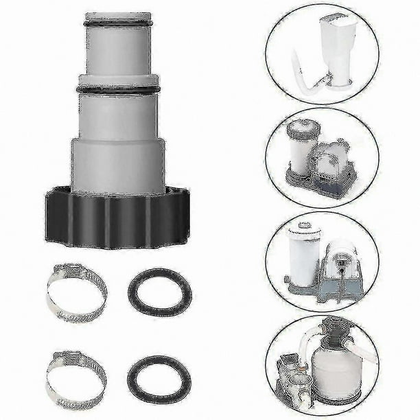 2-Pack Pool Pump Hose Adapter Set, Threaded Connection Kit for Above ...