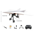 Foldable Lightweight RC Fixed Wing Aircraft Kit, Gyro Stabilized Dual ...