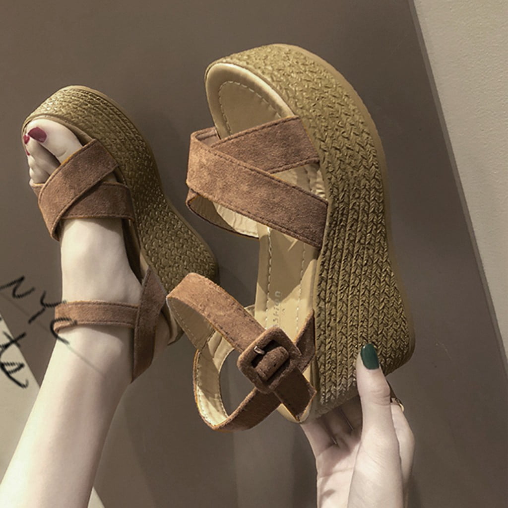 HIMIWAY Sandals Women Platform Sandals Women's Fashion Casual Wedge ...