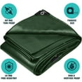Super Heavy Duty Poly Tarp 16Mil 18Mil 20Mil Waterproof Canopy Cover ...