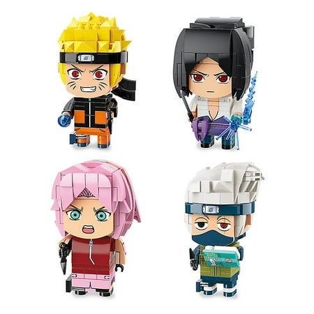 Cartoon Naruto Brickheadz Figures Uzumaki Sasuke Kakashi Sakura ...