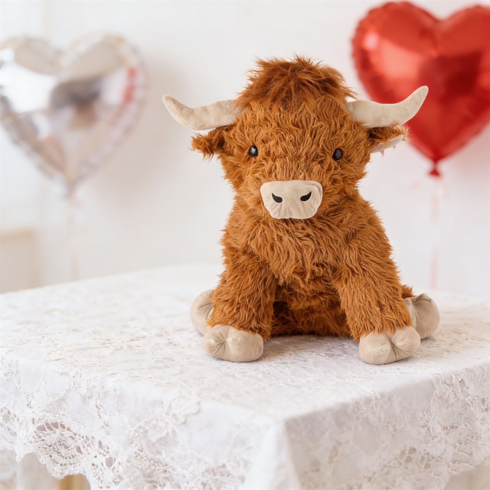 Click here for Wooowa Highland Cow Plush Toy  Soft Stuffed Animal... prices