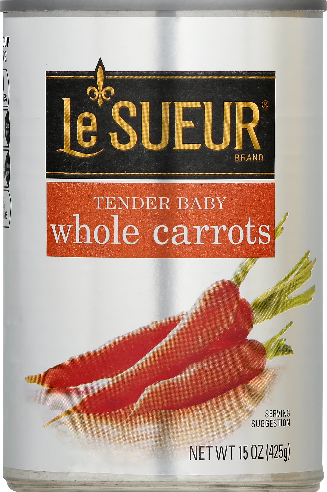 Le Sueur Whole Tender Baby Carrots, 15 oz, Can - Walmart.com