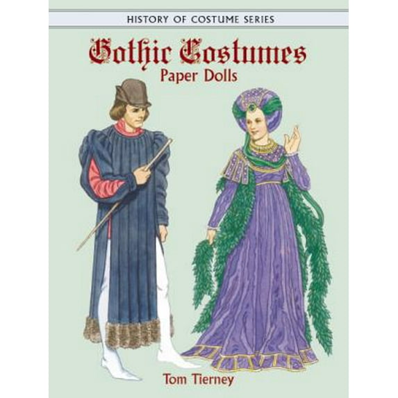 Pre-Owned Gothic Costumes Paper Dolls (Dover Paper Dolls) (Paperback ...