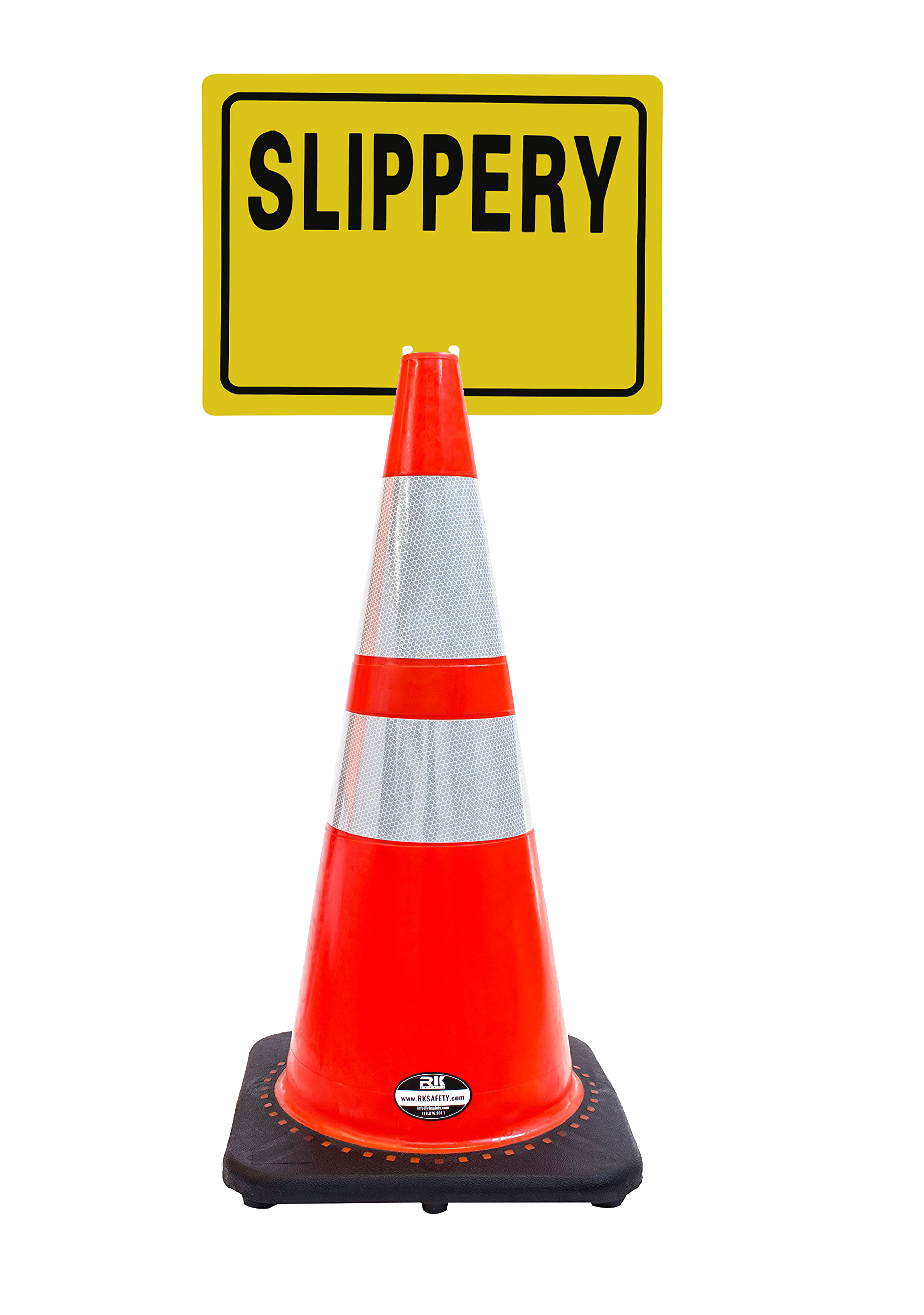 RK-Safety 28" Orange Cone, Black base With Two Reflective Tape, Plus ...