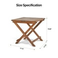 UBesGoo Acacia Wood Folding Side Table, Wooden Coffee Table for Patio ...