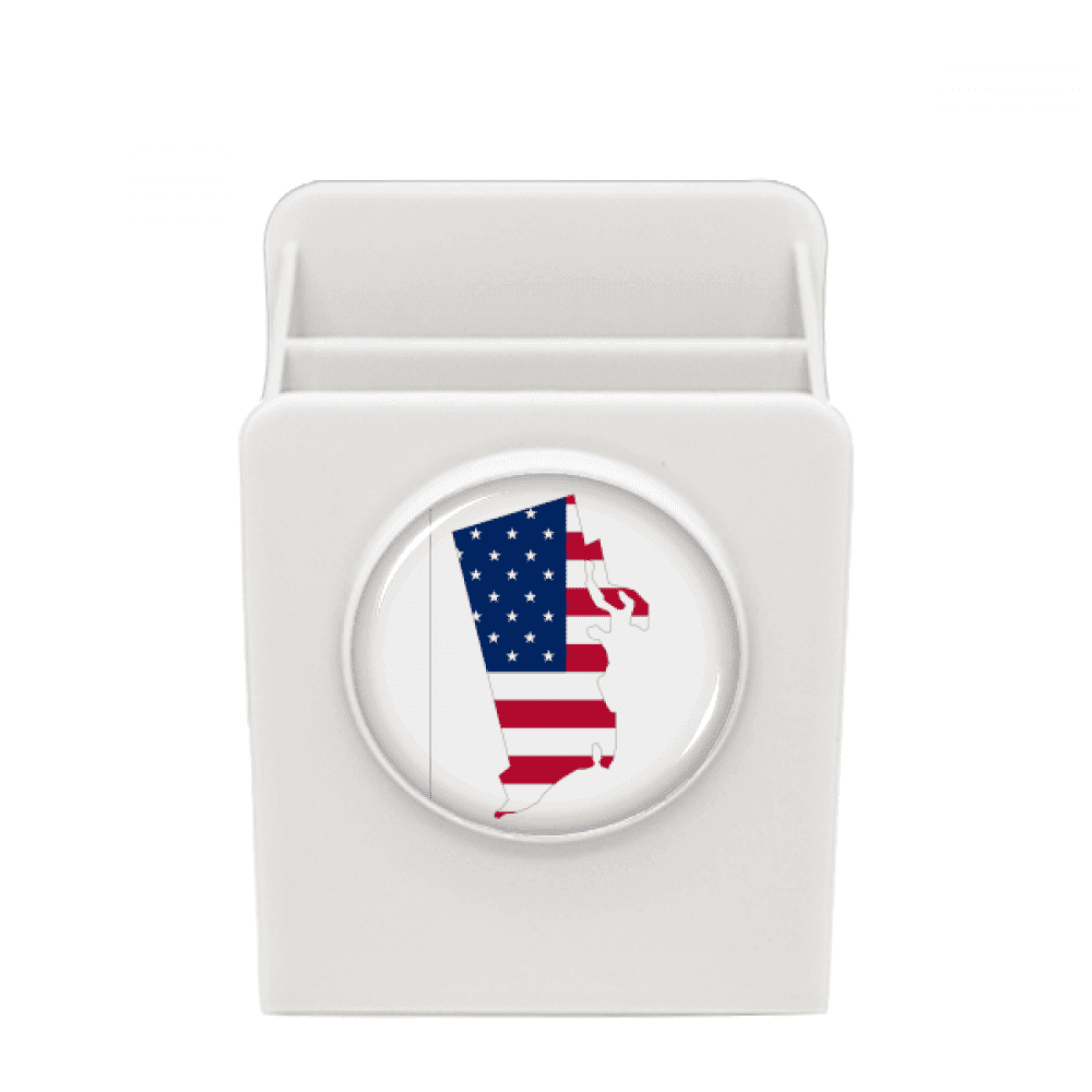 USA Map Stars Stripes Flag Desk Pencil Holder Cup Pen Organizer ...