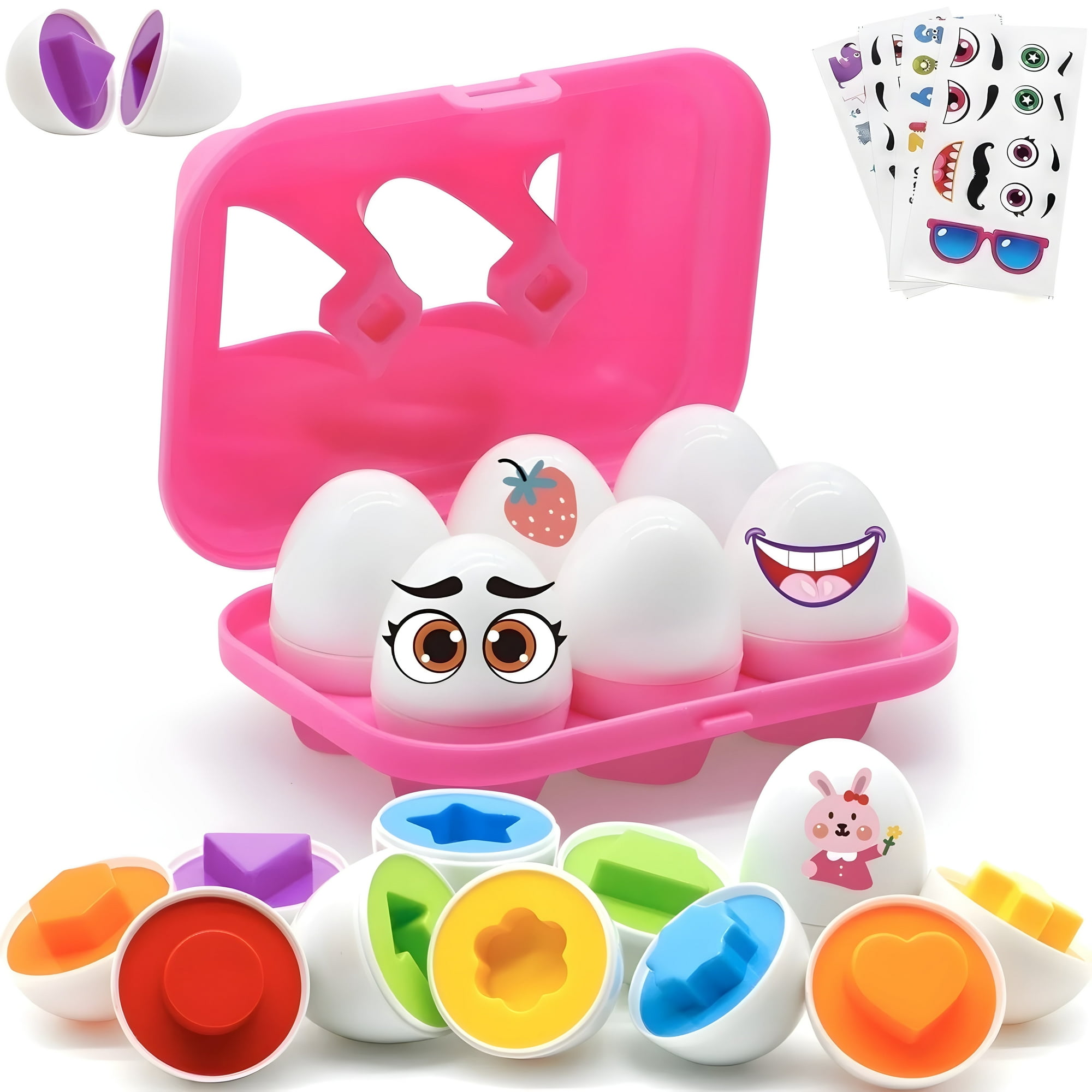 Click here for Grm Matching Eggs With 3d Sticker  Color & Shape R... prices