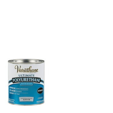 Clear, Varathane Triple Thick Satin Polyurethane-284473, Quart, 2 Pack ...