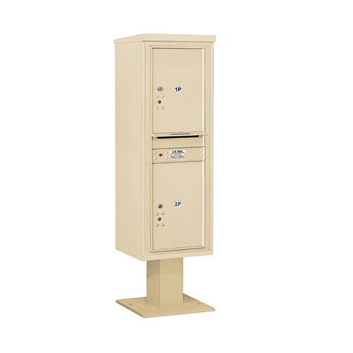 Salsbury Industries Pedestal Mounted 3 Door Front Load 4C Horizontal ...