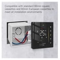 95 to 240V WiFi Smart Thermostat, Programmable Temperature Controller for Boiler Heating Black ...