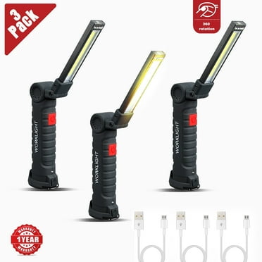 Ettsollp Outdoor COB LED Magnetic Work Flashlight Emergency Light ...