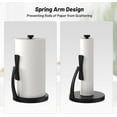 Paper Towel Holder Countertop, Black Paper Towel Holder with Spring ...