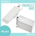 40Pcs 201 Stainless Steel Pendants Stamping Blank Tag Rectangle Charm ...
