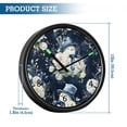 BZSMCE Voice Activated LED Night 12in Clock 12in Clock with Flower ...