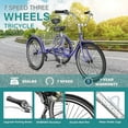 MOONCOOL Adult Tricycles, 3 Wheel Bikes for Adults, 20/24/26 inch 7 ...