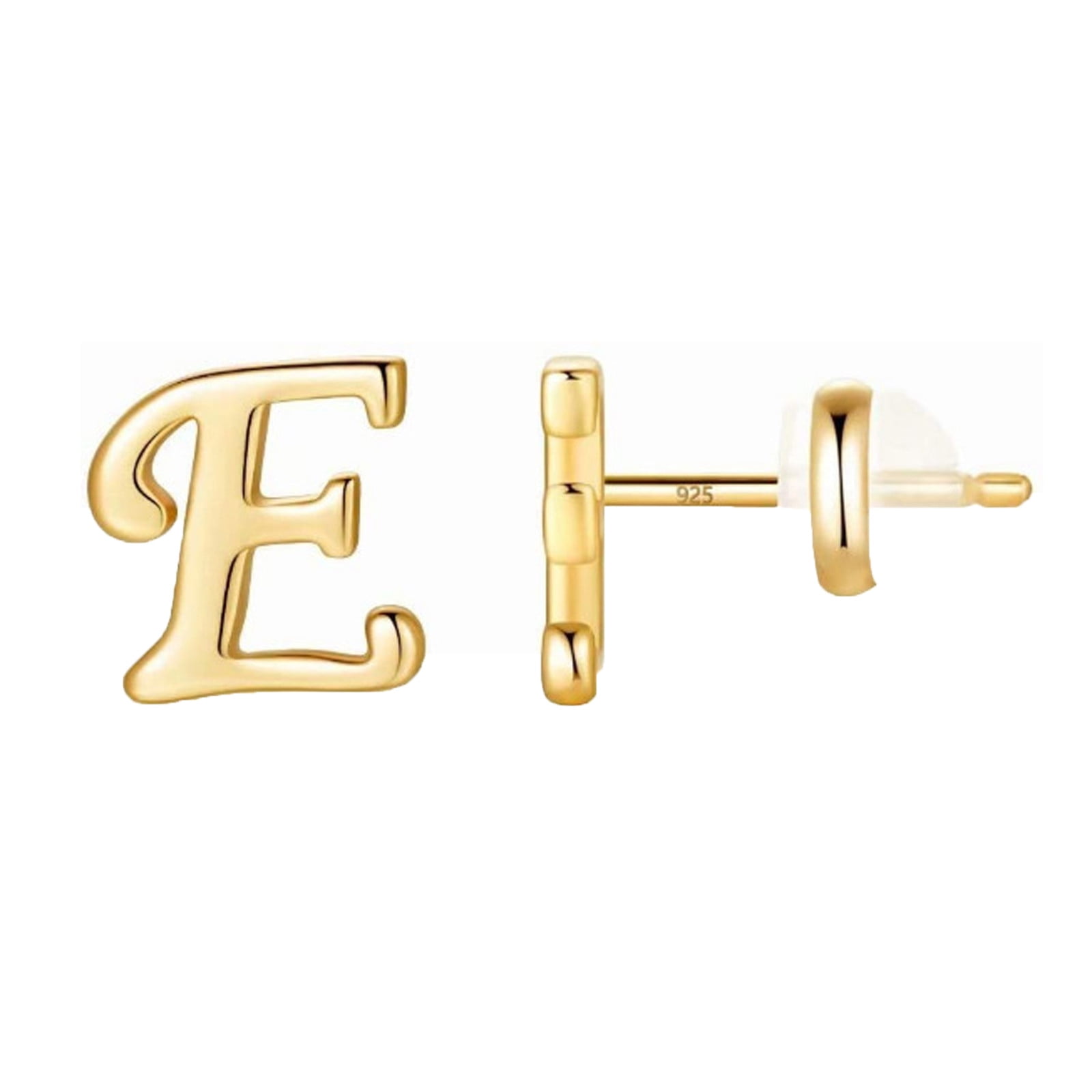 Click here for Unbranded Gold 26 Alphabet Stud Earrings With Gold... prices