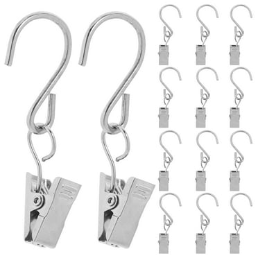 Curtain Clips, 25 Pack Stainless Steel Light Clips for Outside String ...