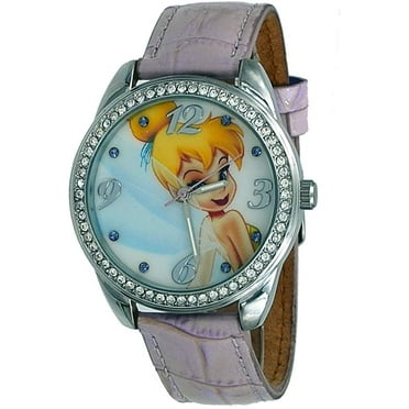 Disney Daisy Duck Watch with Genuine Leather Teal Blue Strap and Silver ...