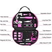 THINKWORK, Pink 122-Piece Tool Kit, Includes 3.6V Rotatable Electric ...