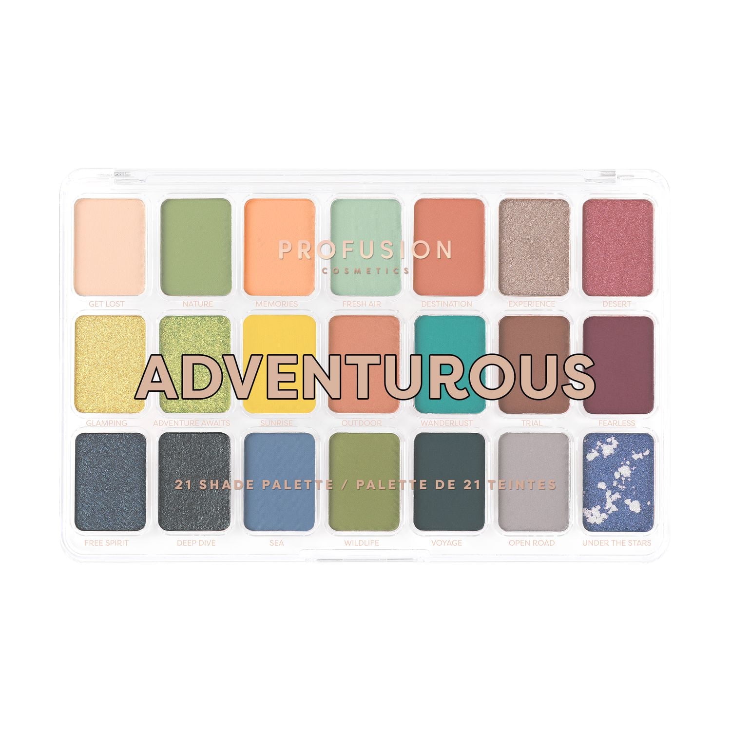 Click here for Profusion Cosmetics Artistry 21 Shade Palette prices