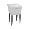 Utilatwin 19-Gallon Freestanding Double Bowl Laundry/Utility Sink ...