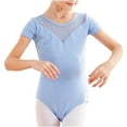 Ballet Leotards For Girls Short Sleeve Classic V Back Gymnastics
