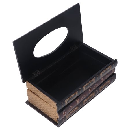 Tissue Box Cover, Book Tissue Box Holder Large Opening Painted ...