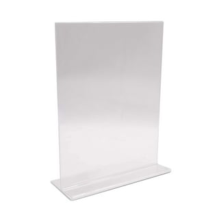 Fabulas Acrylic Sign Holder 8.5 x 11, Clear Plastic Sign Holders for ...
