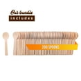Disposable Small Wooden Spoon 3.9 inch– (Pack of 200) Mini Wooden ...